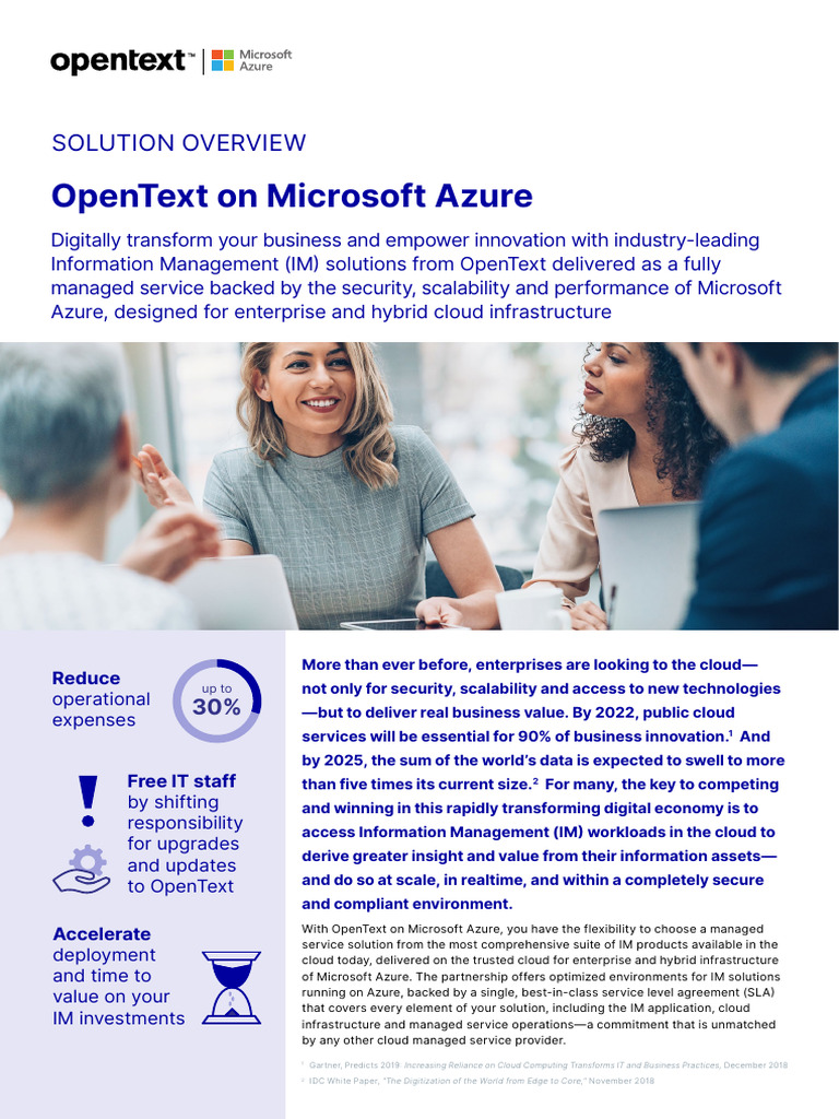 Opentext Slo Microsoft Azure en | PDF | Cloud Computing | Microsoft Azure