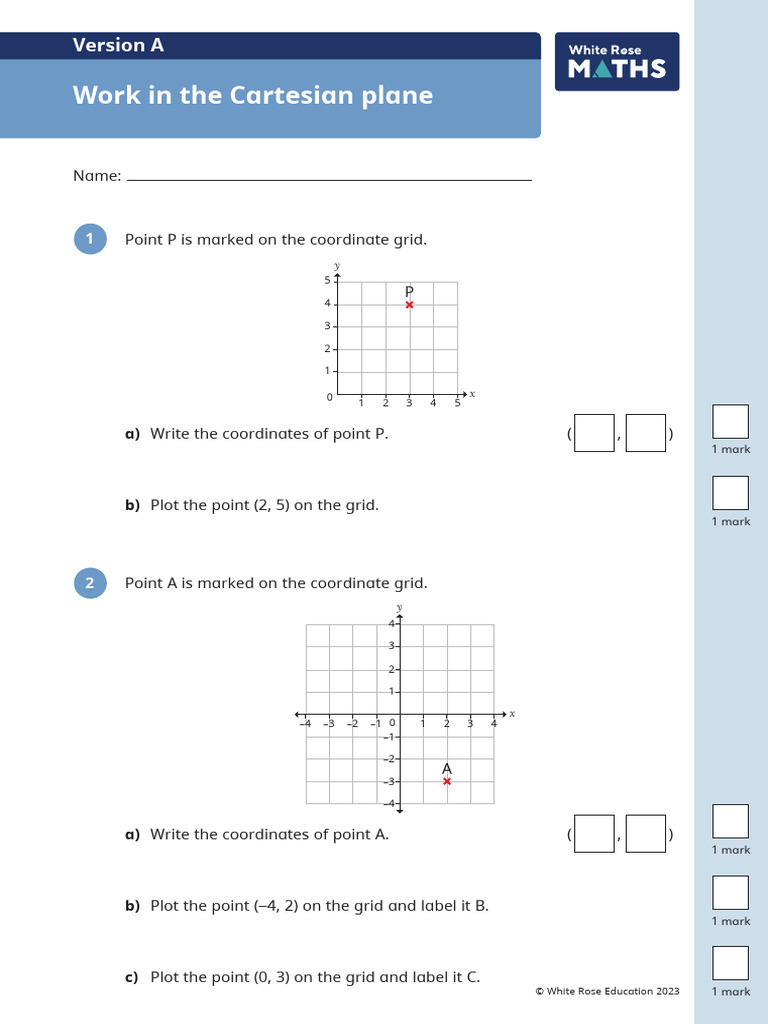 Y8 Autumn B4 Support EoB Assessment Version A | PDF | Mathematical ...