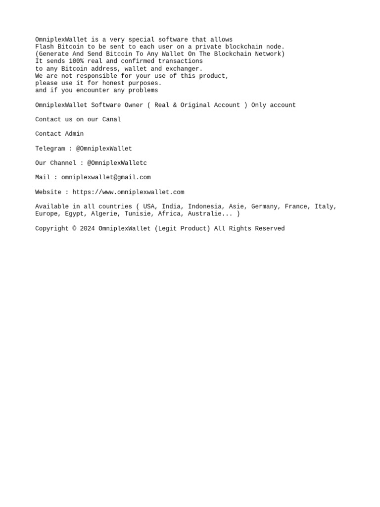 Omniplex Wallet | PDF | Computers