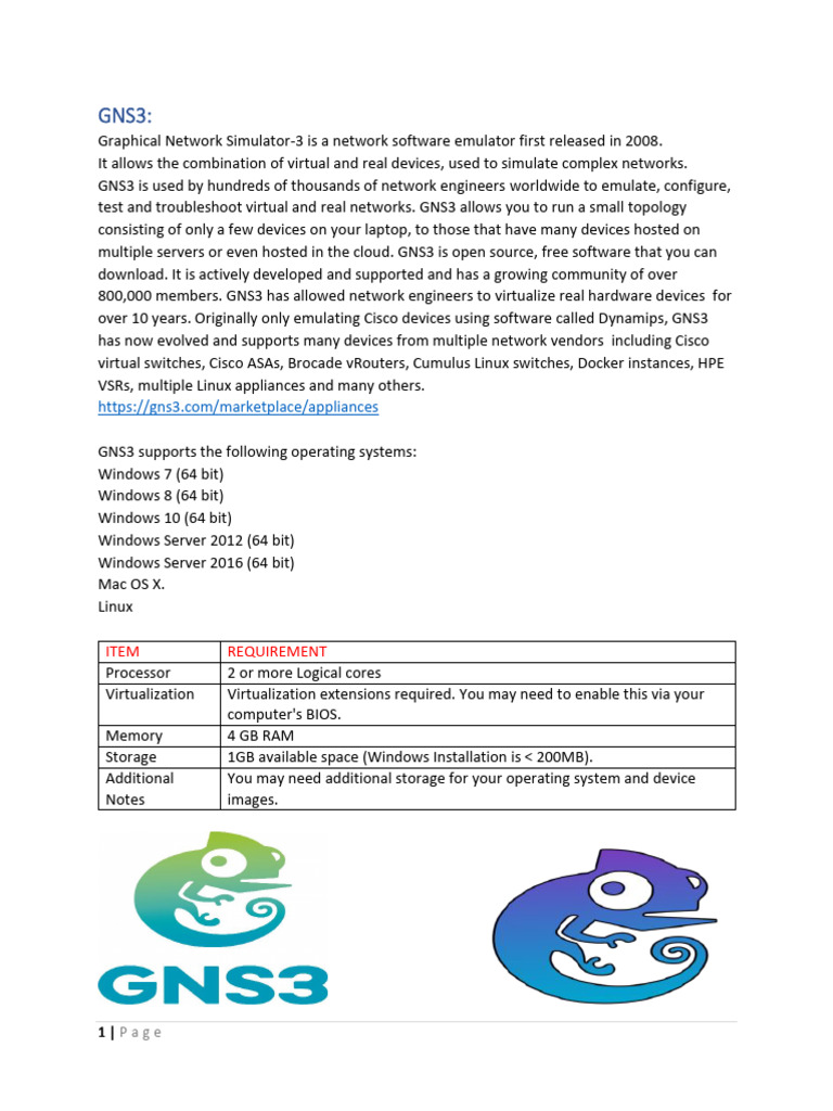 01-GNS3 & Eve NG | PDF
