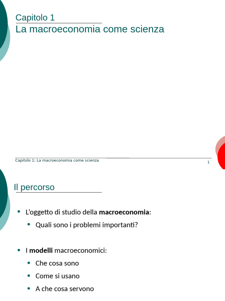 Macroeconomia Capitolo-1 | PDF