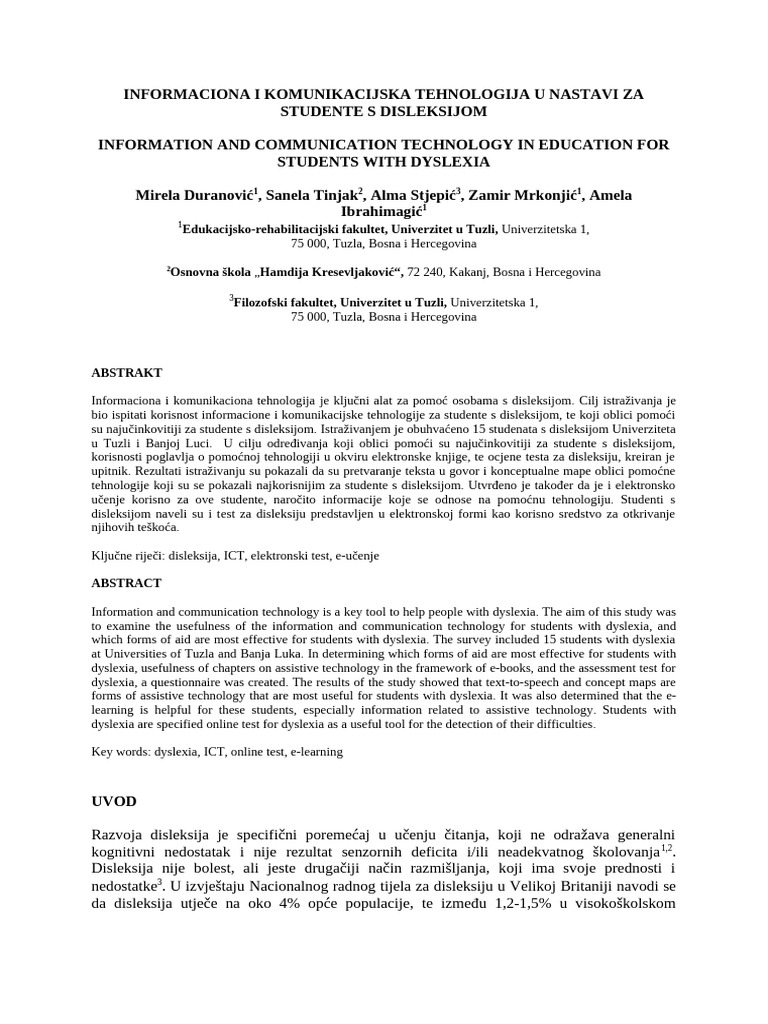 Lanak Alma Stjepidefektologija | PDF