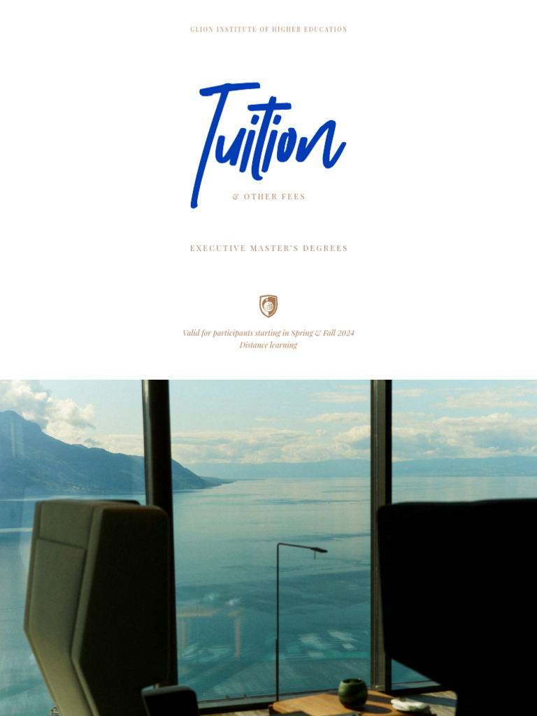 2024 Glion Executive Masters Tuition Fees New Students Digital | PDF ...