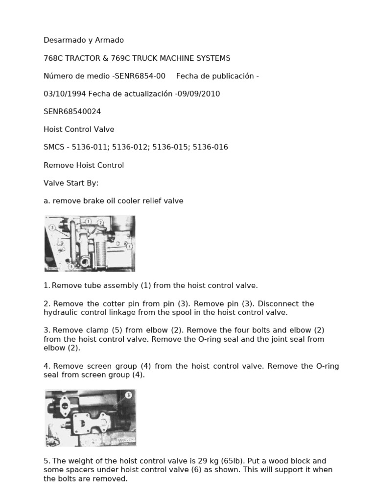 Hoist Control Valve | PDF | Valve | Mechanical Engineering