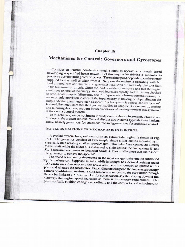 SS Rao Chapter 18 Governors | PDF