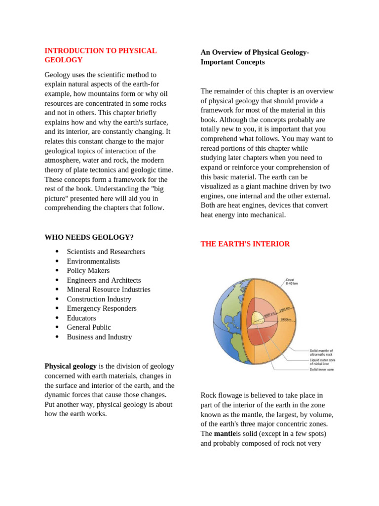 Physical Geology | PDF | Volcano | Plate Tectonics