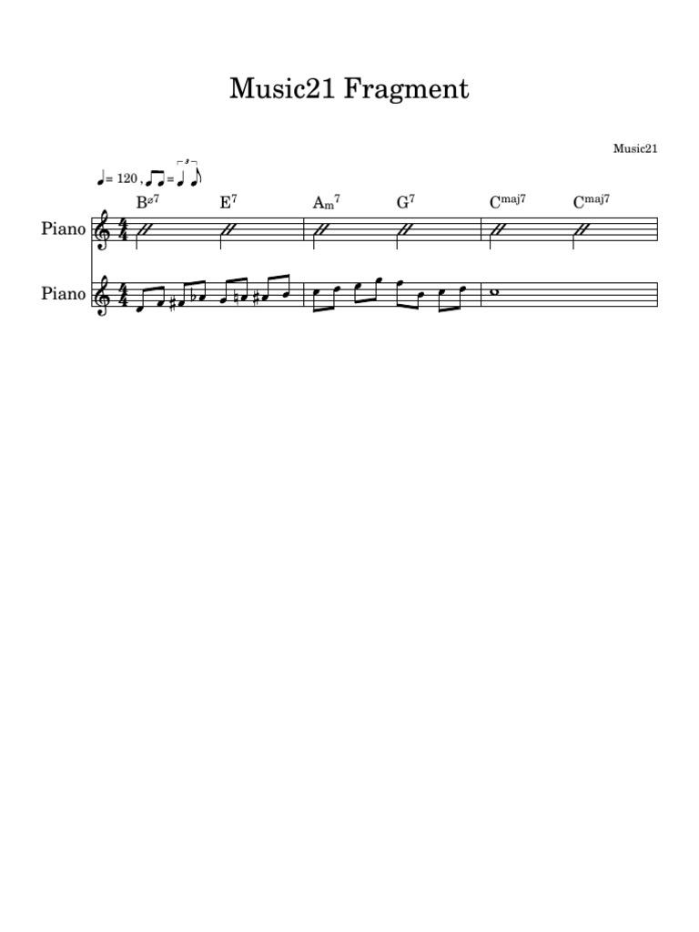 Music21 Fragment | PDF