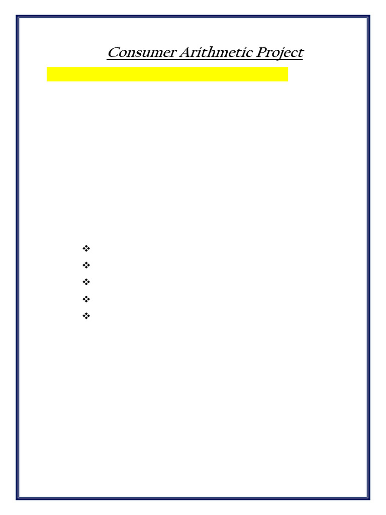 Creamykitty Gaming - Consumer Arithmetic Project | PDF | Law