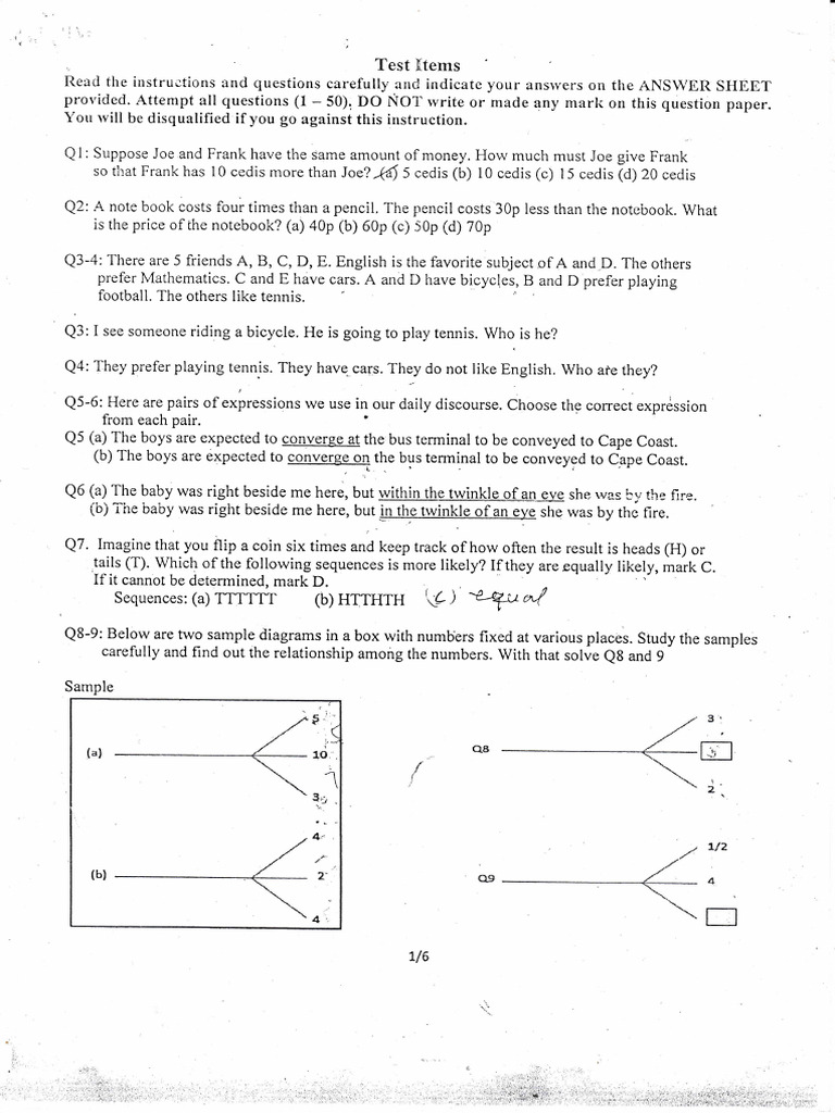 GH Mil Aptitude Test | PDF
