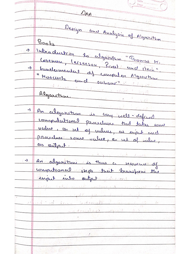 Daa Unit 1 Starting | PDF