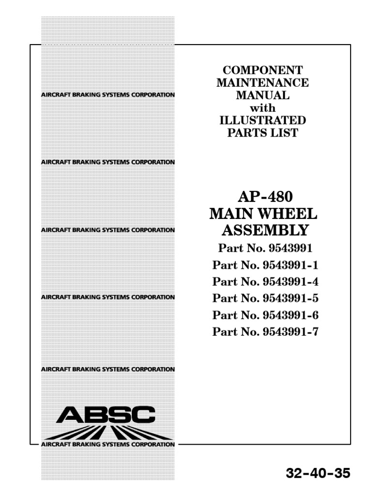 AP-480 Lear Wheels CMM | PDF | Anti Lock Braking System