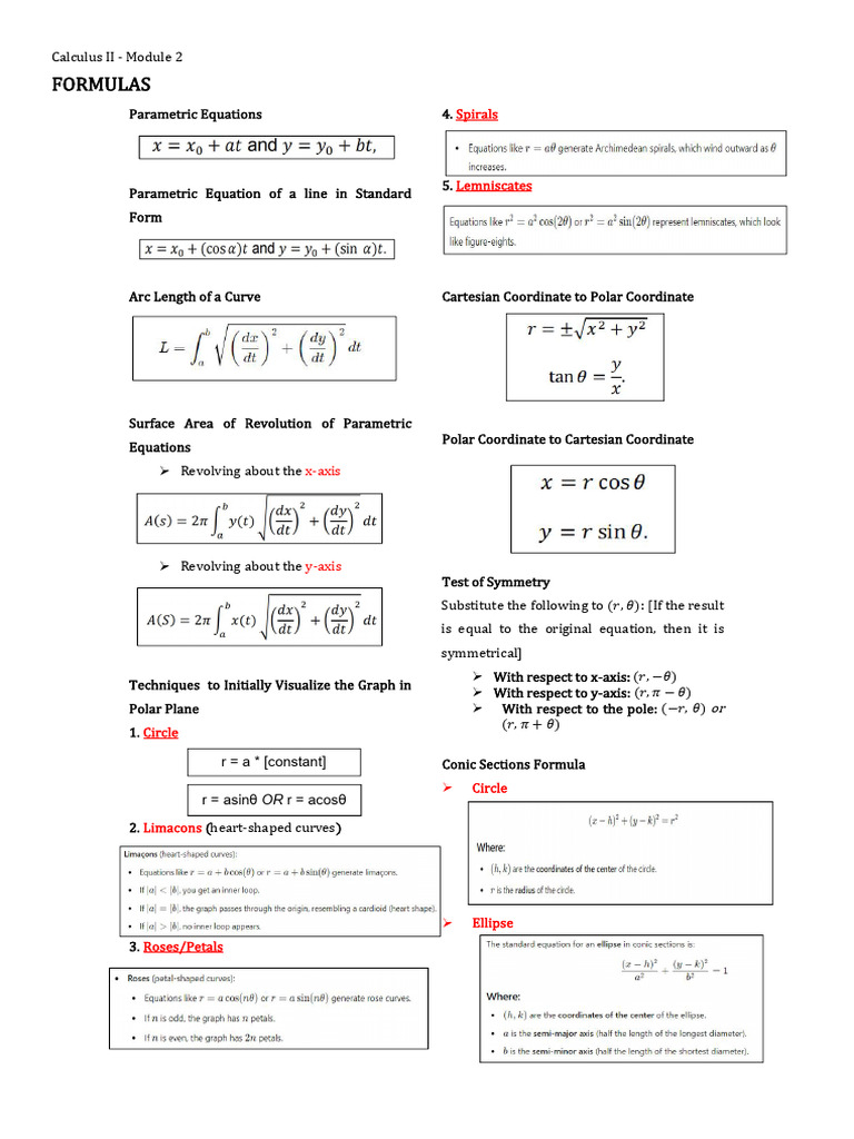 Formulas | PDF