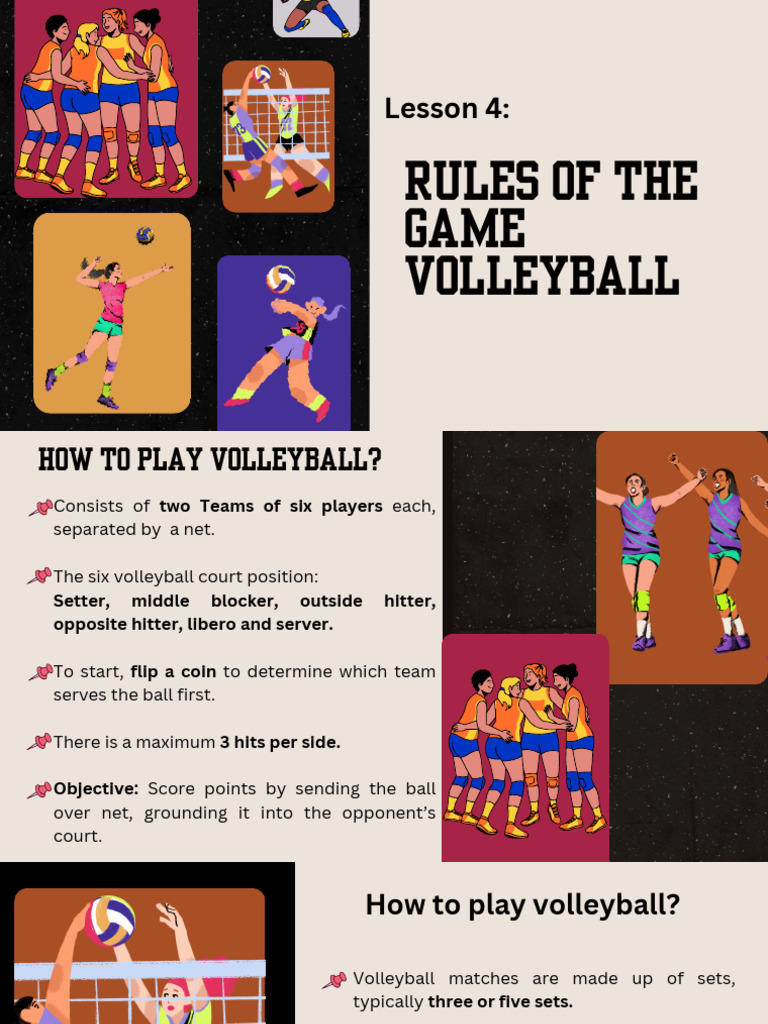 Rules of The Game Volleyball | PDF | Volleyball | Summer Sports