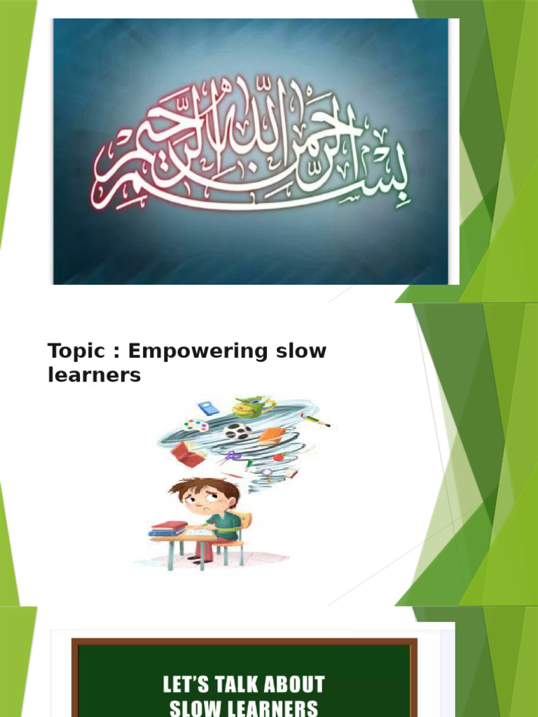 Slow Learners | PDF