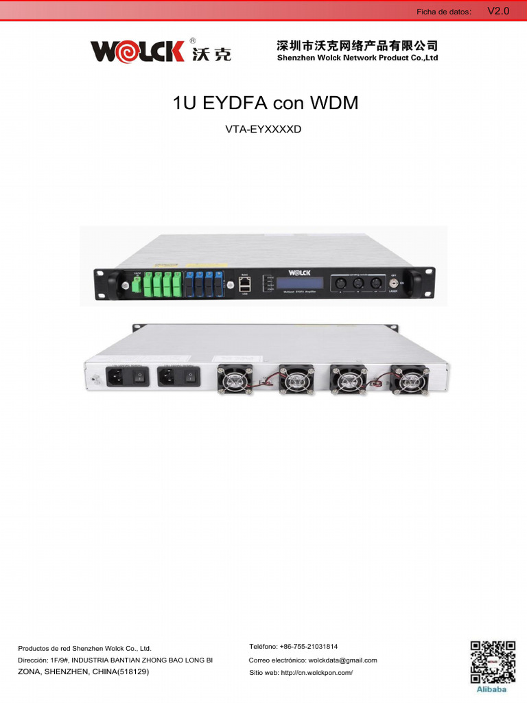 WOLCK 1U EYDFA Datasheet-1-1 | PDF | Ingenieria Eléctrica | Bienes ...