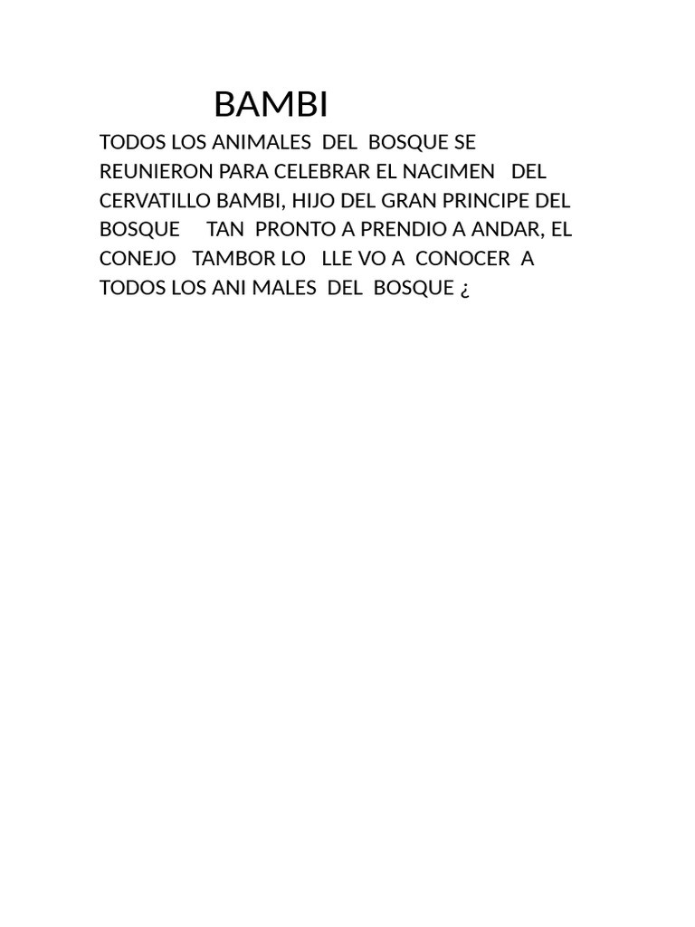 Bambi | PDF | Arte