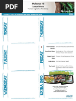 LSU 459 Dining Hall Menu for Oct 15 | PDF | Spanish Cuisine | Roasting