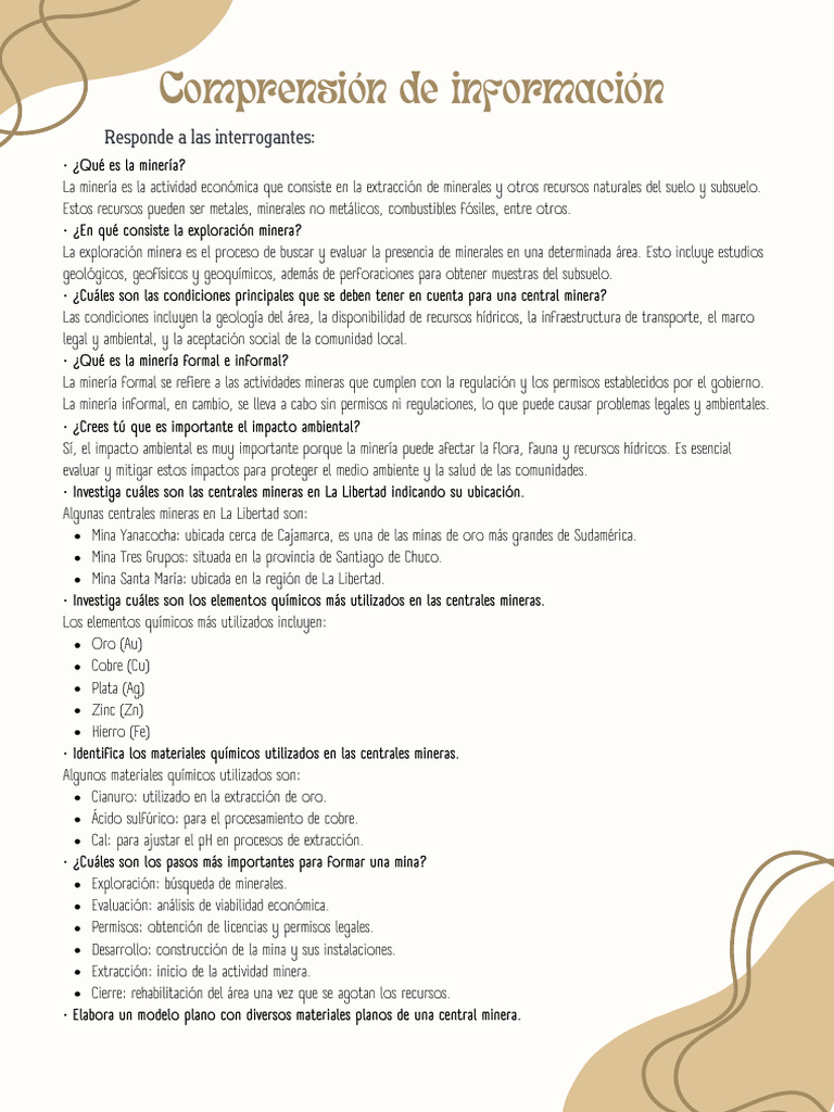 Guía sobre minería y su impacto ambiental | PDF | Minería | Cobre