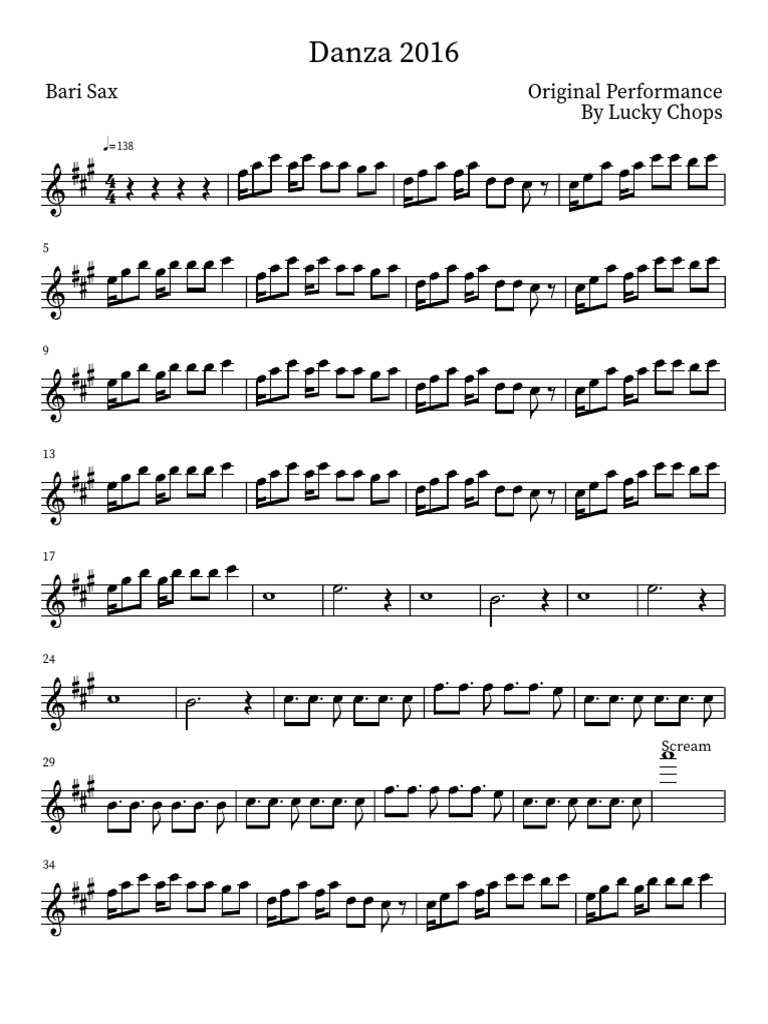 Bari Sax Danza 2016 | PDF