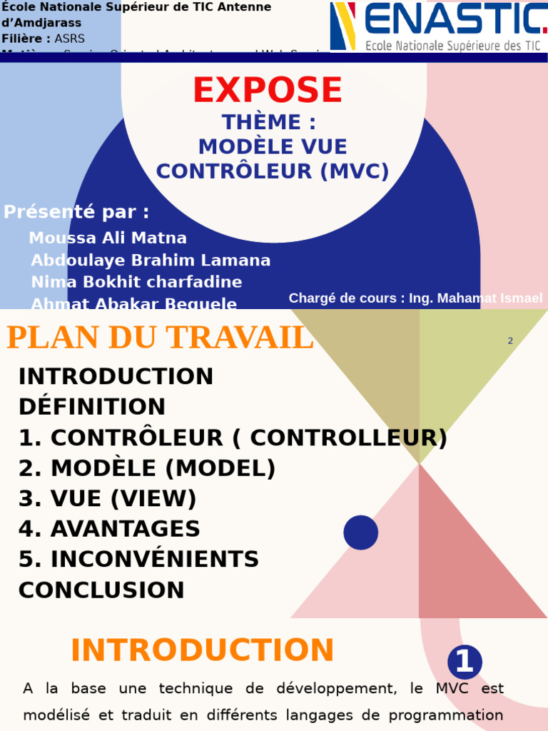Exposé MVC | PDF | Modèle-vue-contrôleur | Informatique