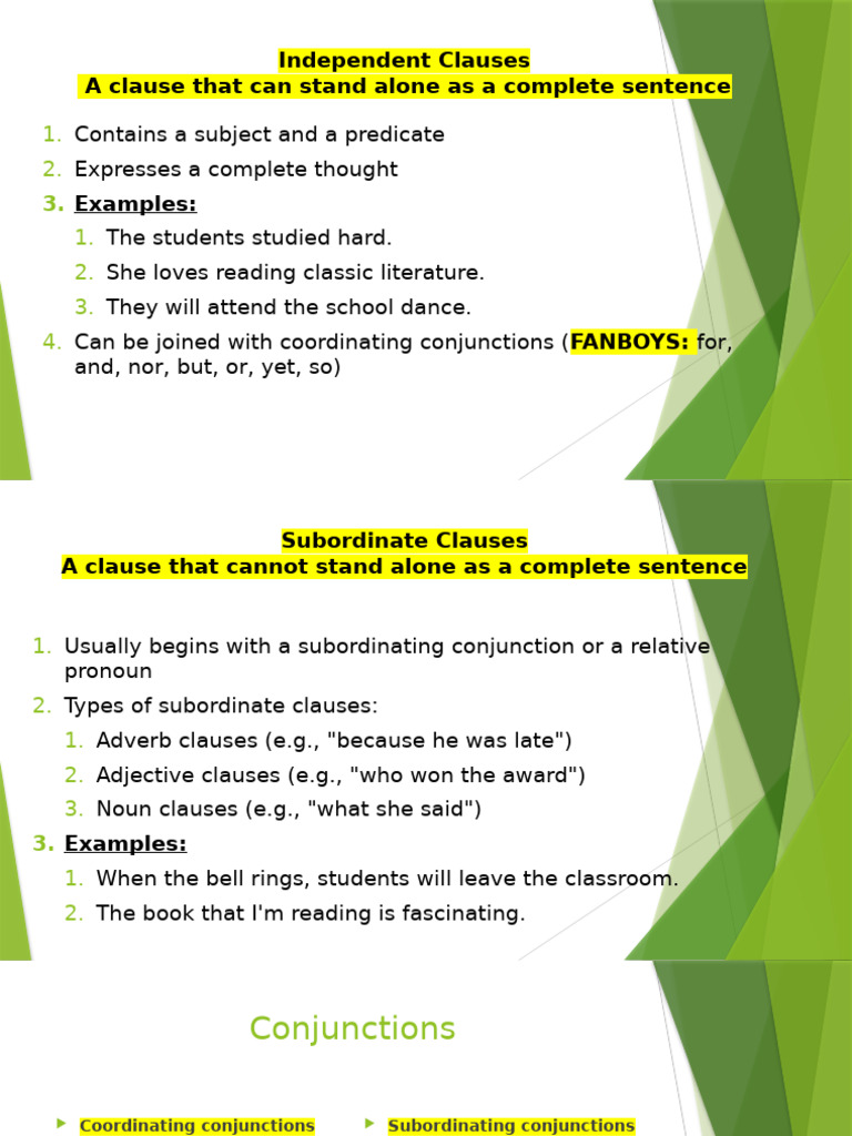 Identifying Clauses and Types-Of-Sentences | PDF | Clause | Languages