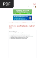 Zambian Commerce Notes Grade 10 To 12 | PDF
