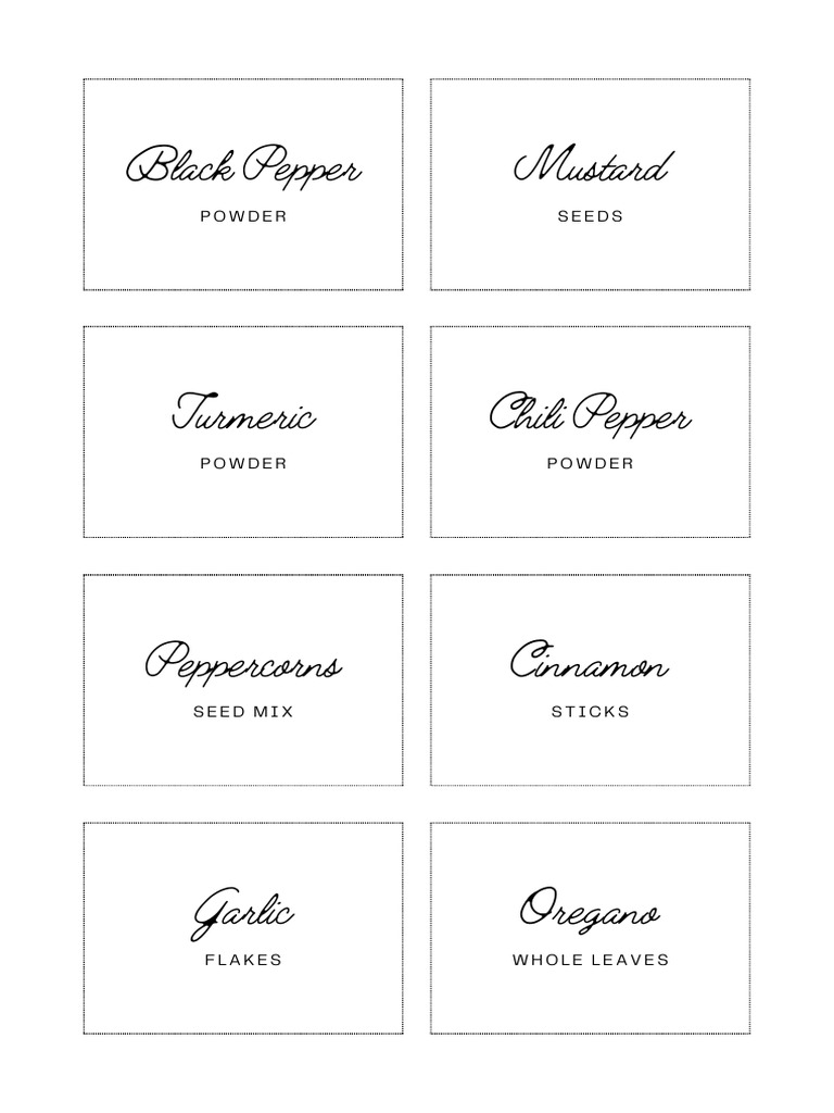 Black and White Simple Spice Labels Document - 20241108 - 154317 - 0000 ...