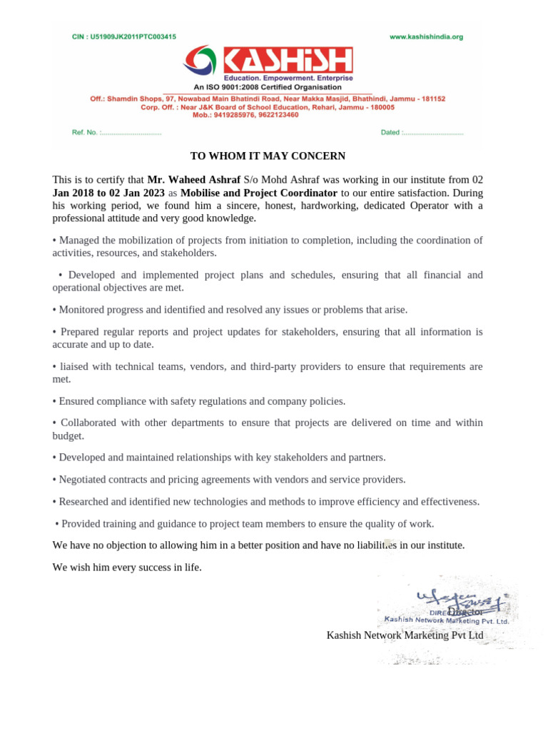 Waheed Exp | PDF | Business