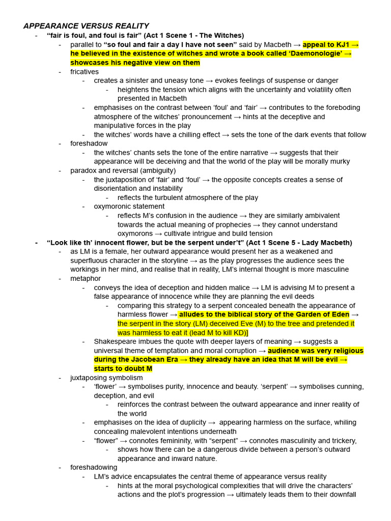 Macbeth Quotes | PDF | Macbeth | Guilt (Emotion)