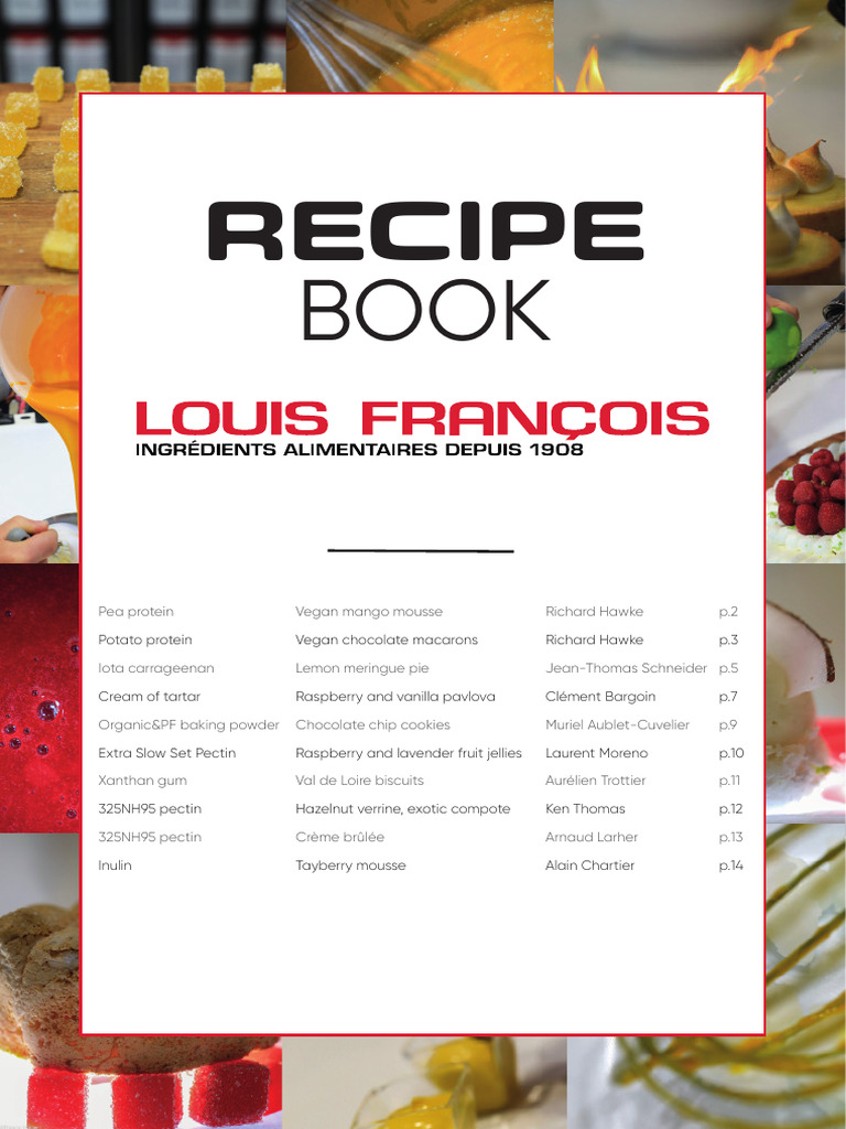 2024 Recipe Book Food Ingredients Pectins Texturizers Emulsifiers ...