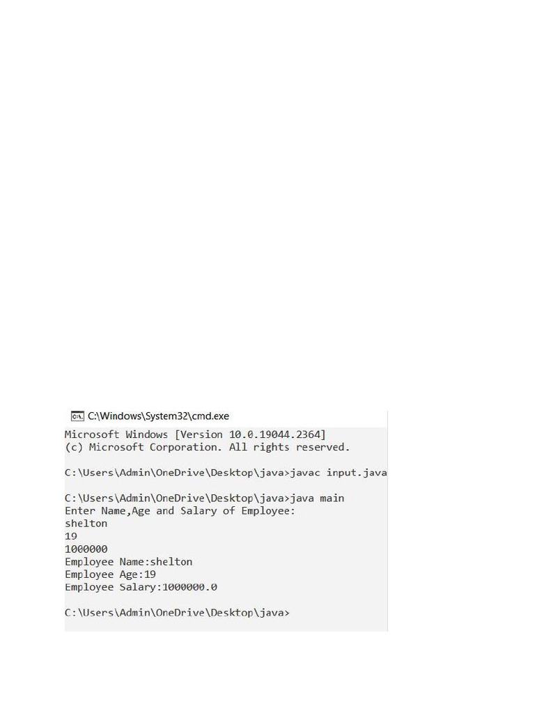 JAVA ALL CODES | PDF | Systems Architecture | Object (Computer Science)
