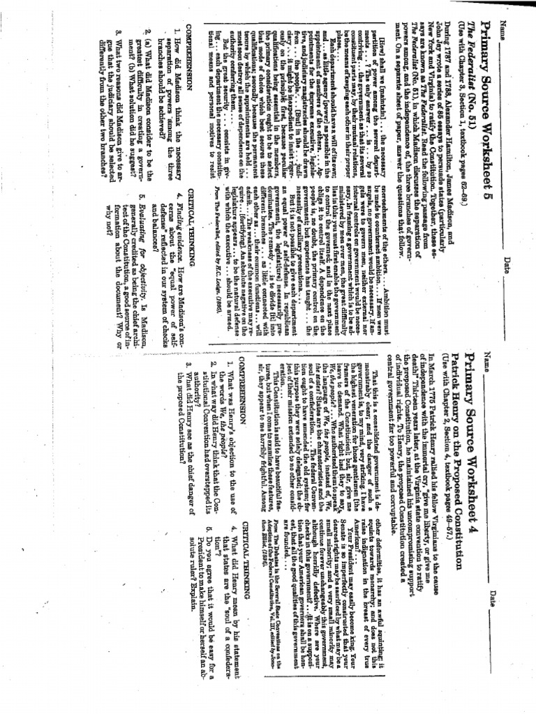 Federalist Papers-02032015 | PDF