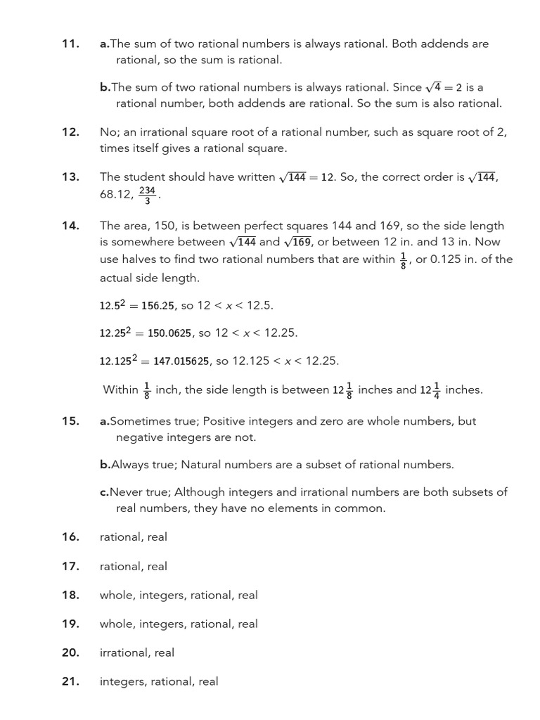 10th Ch-1 - Section 1 Practice and Apply Solutions All | PDF | Discrete ...