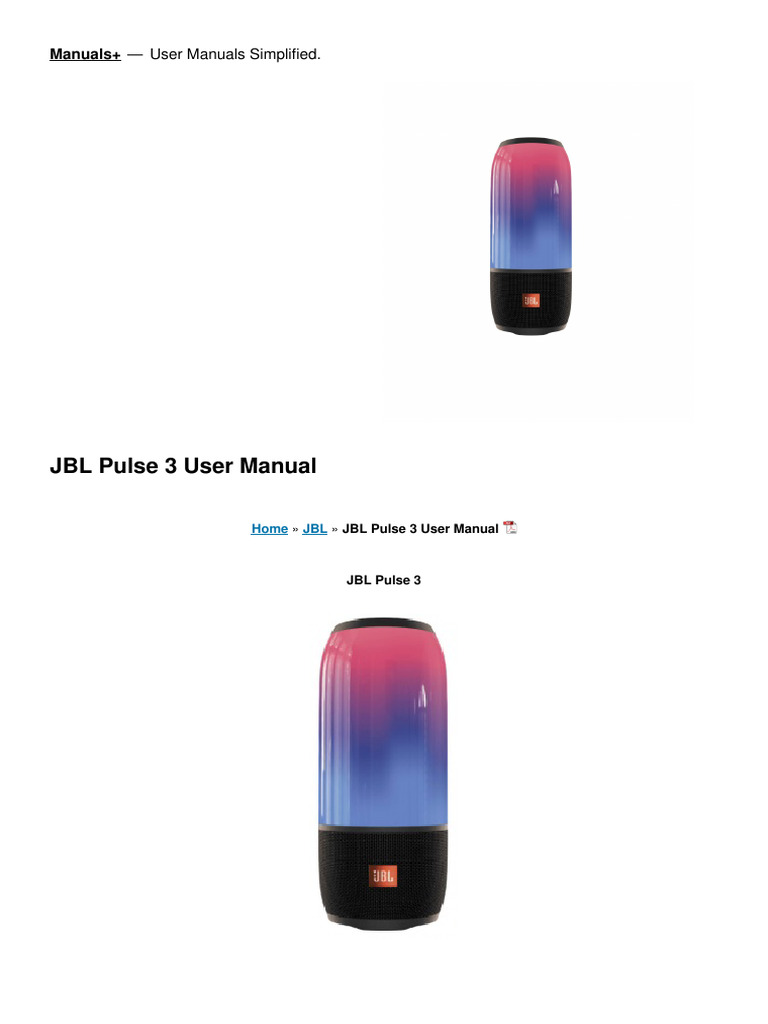 Pulse 3 Manual | PDF | Bluetooth | Transmitter