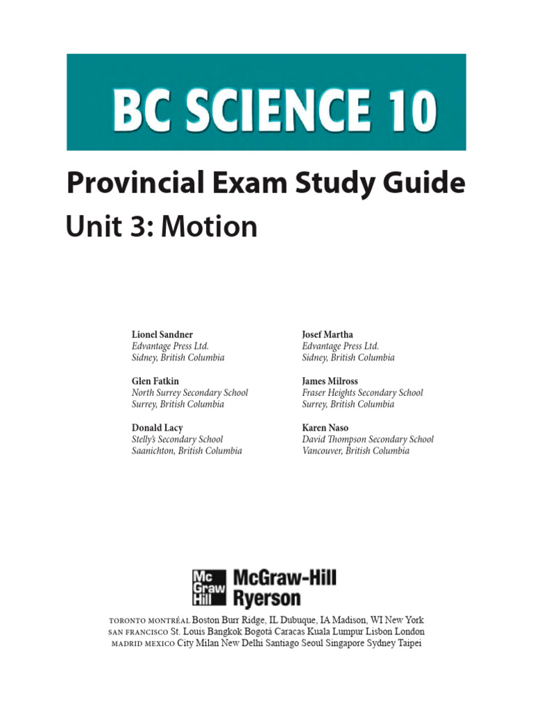 Science 10 Study Guide Unit 3.00888c51041 | PDF