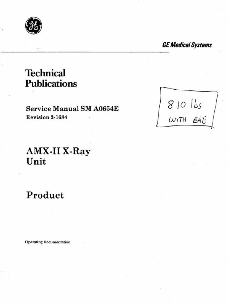 Ge Amx 2 Service Manual | PDF