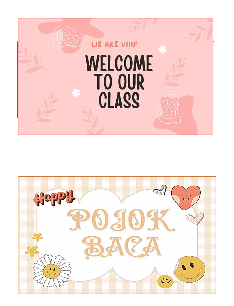 Welcome To Our Class | PDF