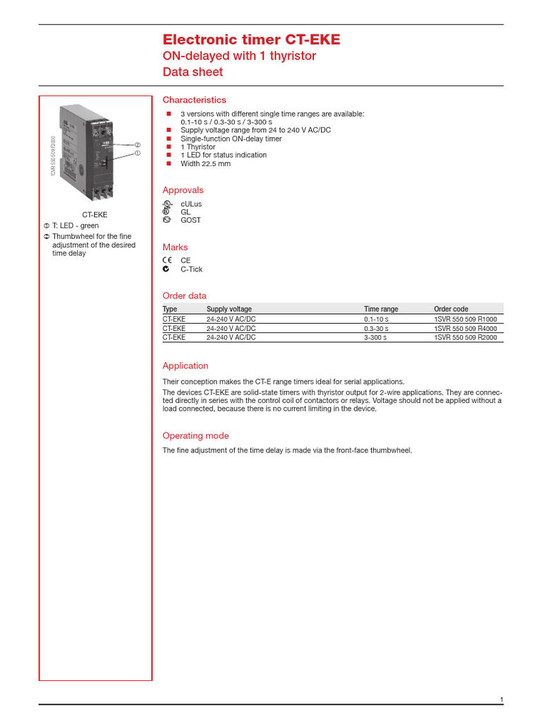 2 CDC 111043 D 0201 | PDF | Relay | Timer