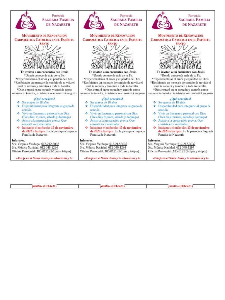 Triptico Invitacion Curso Iniciacion | PDF | Oración | Creencia religiosa y doctrina