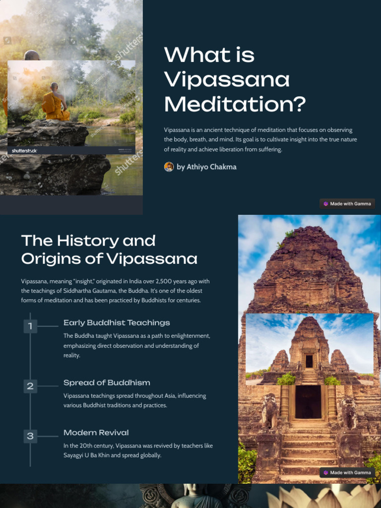 What Is Vipassana Meditation | PDF | Mindfulness | Meditation