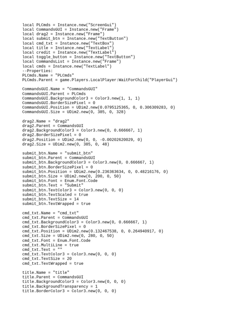 Prison Life Admin Commands | PDF | Text | Typography