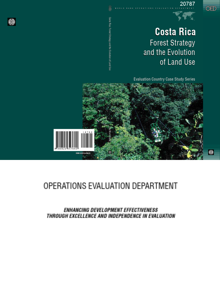 Costa Rica Forest Strategy and The Evolution of Land Use | PDF ...