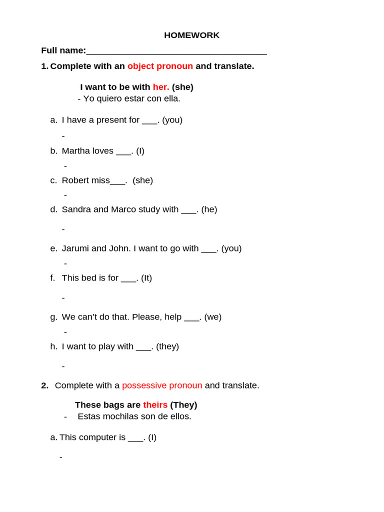 HOMEWORK - Lesson 3 | PDF