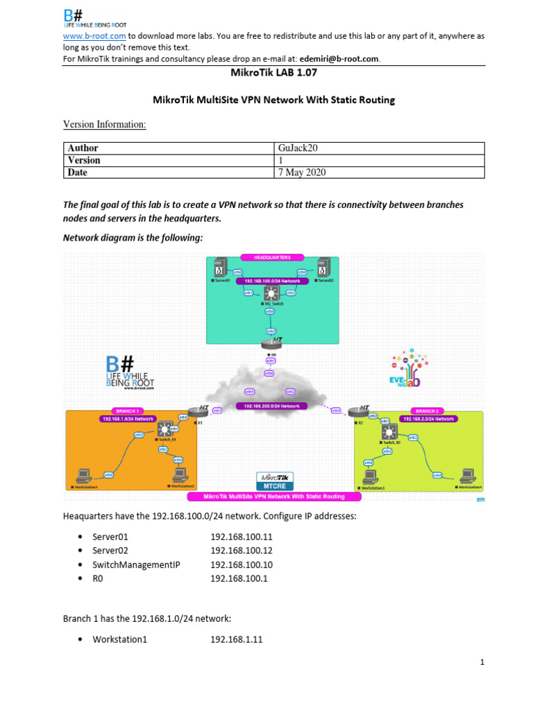VPN Mikrotik | PDF | Computer Network | Virtual Private Network