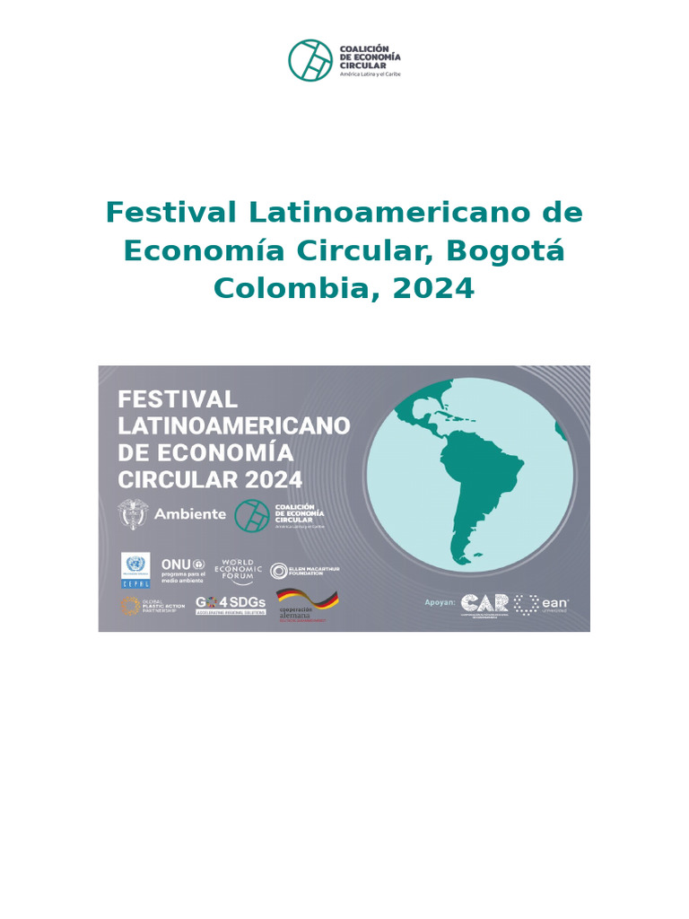 CEC Informe Festival 2024 | PDF | Sustentabilidad | America latina