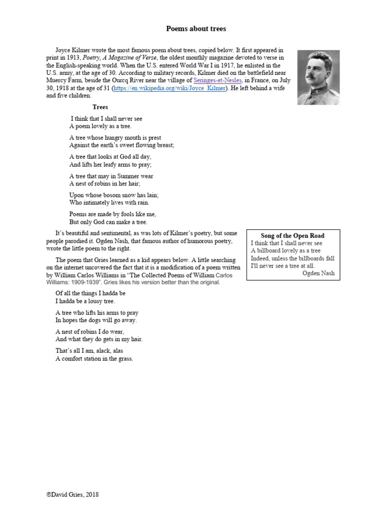 Poems About Trees | PDF