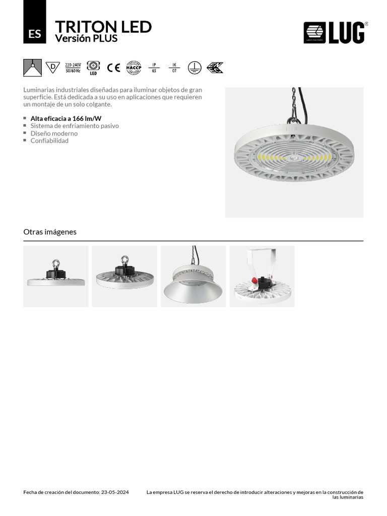 LUG TRITON LED Version PLUS ES 80630 | PDF | Diodo emisor de luz ...