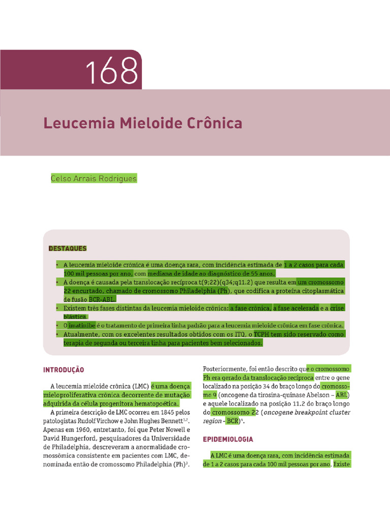 Leucemia Mielóide Crônica - LMC | PDF