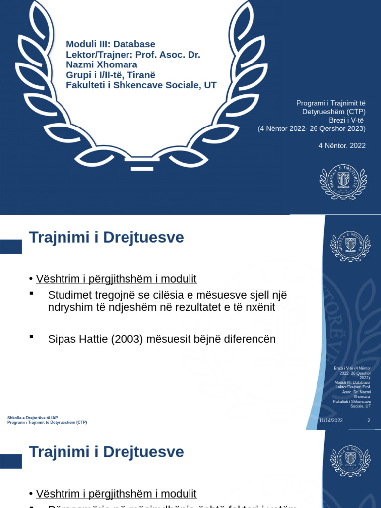 Tema 1 - Database - CSL | PDF