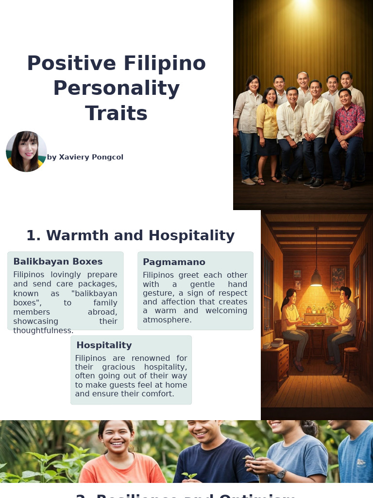 Xaviery Edited Positive Filipino Personality | PDF | Psychological ...